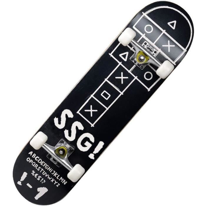 Planche À Roulettes Complète, Planche À Roulettes Standard À Double ...