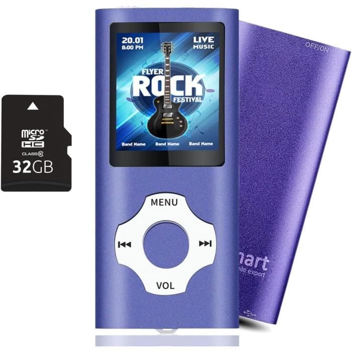 32Go Lecteur Mp3, Portable Lecteur Musical Sans Perte Hifi, Radio Fm ...