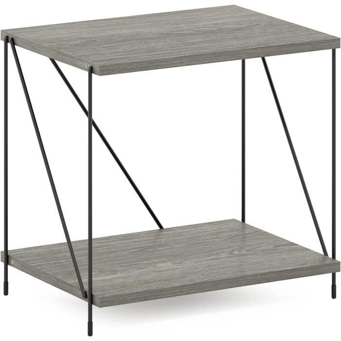 Table d'Appoint Industrielle Multifonction - TRAHOO - Chêne Finn ...