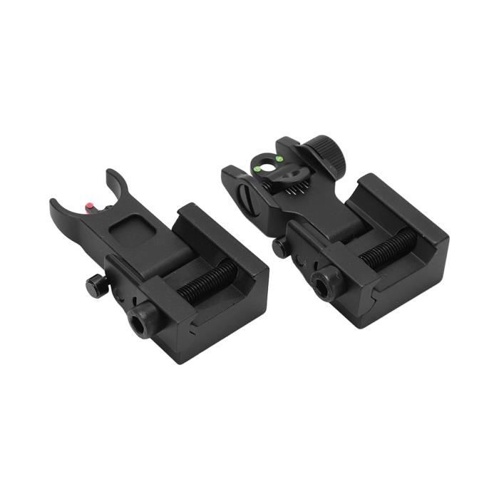 VGEBY Visée mécanique Pliage Mécanique Flip Up Fiber Optique Sight ...