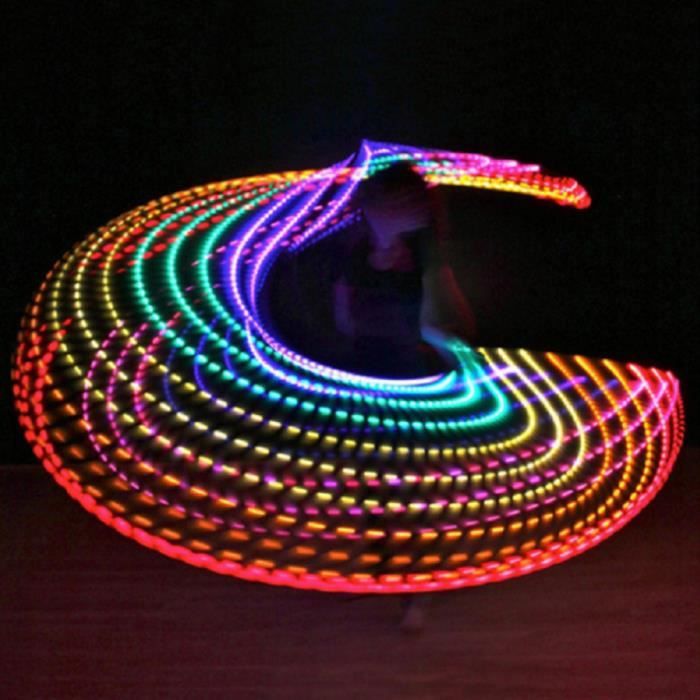 VINGVO Cerceau LED Cerceaux d'exercice légers à LED, cerceaux lumineux ...