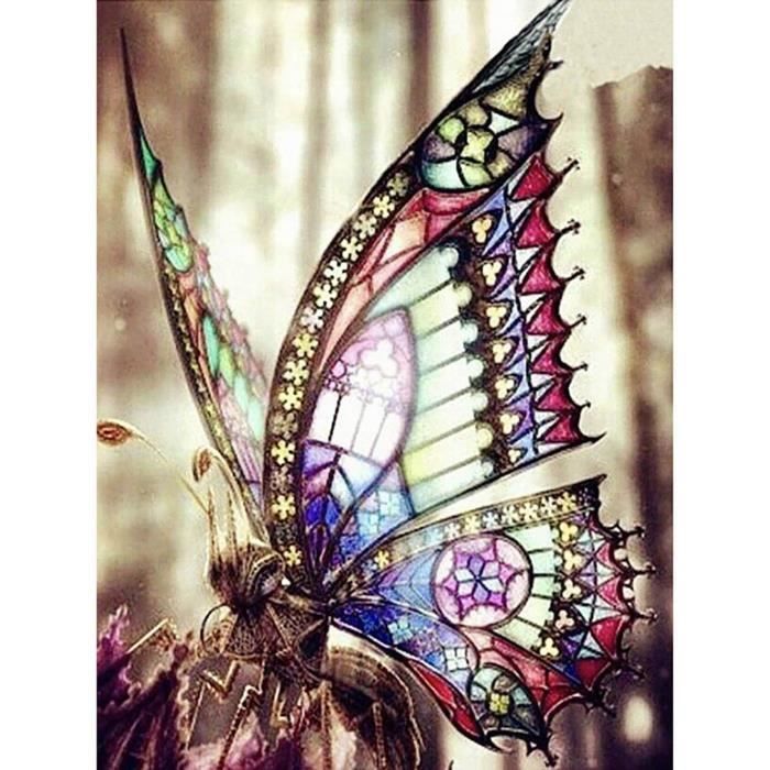 Peinture au Numero DIY Papillon Paint by Number Kit Peinture Par ...