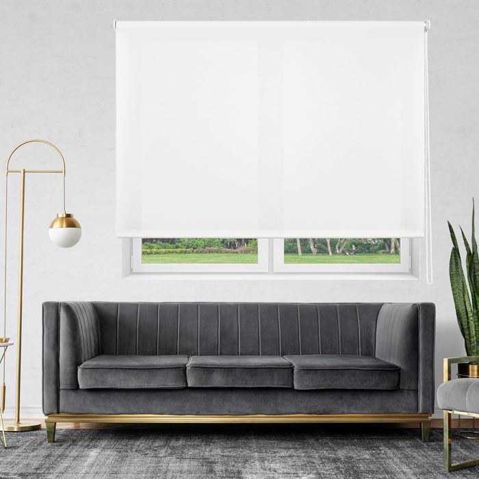 Store enrouleur transparent de qualité supérieure sur mesure | Blanc ...