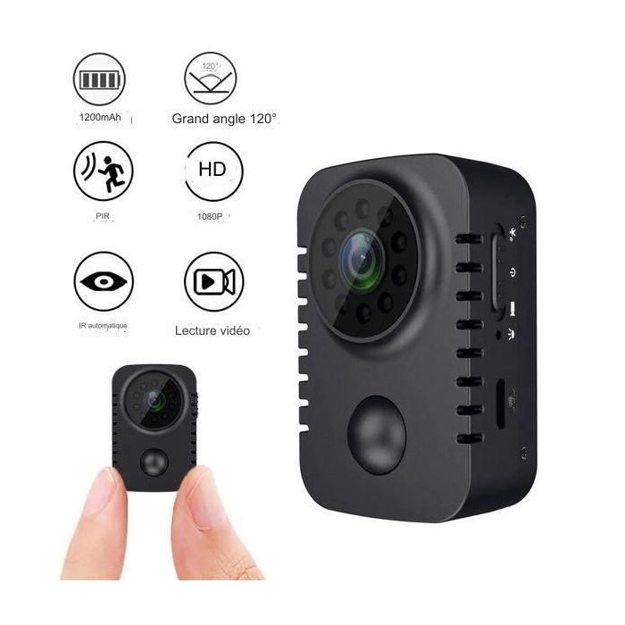 Mini Camera Espion HD Discrete longue autonomie 3 mois detection PIR ...