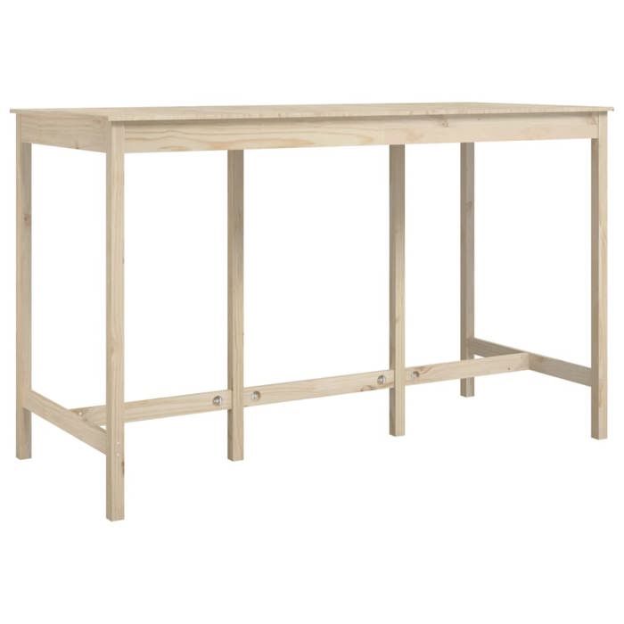 822162 vidaXL Table de bar 180x80x110 cm Bois massif de pin - Cdiscount ...