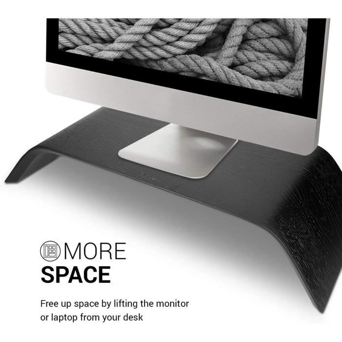 Support Pour Écran En Bois - Socle Réhausseur En Bois De Chêne Pour ...