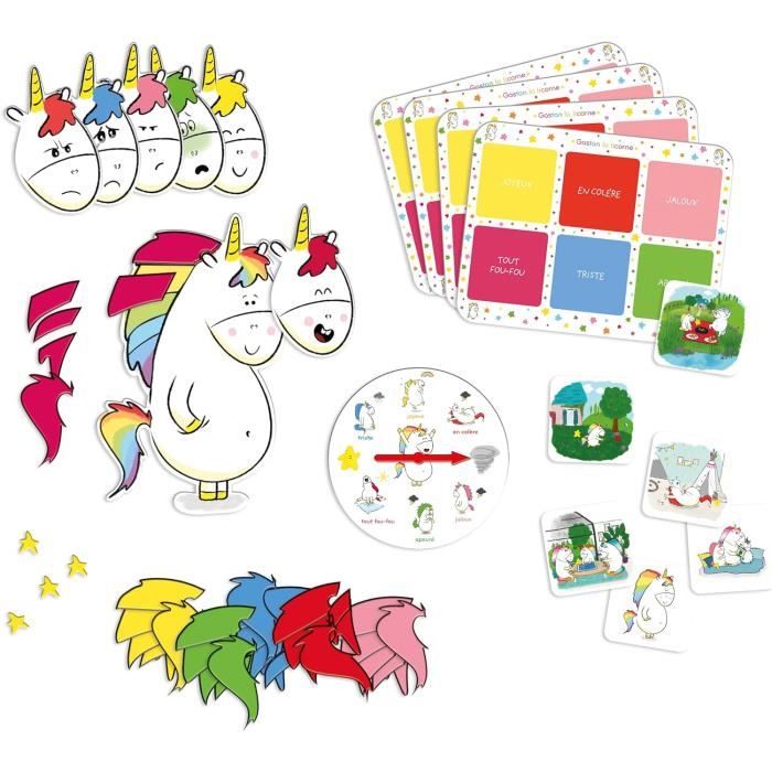 Jeu Coopératif Enfant - Apprendre Les Émotions - Avec Gaston Le Licorne ...