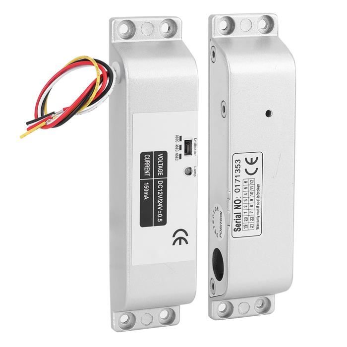 Mortaise Électrique Serrure À Pêne Électrique Dc12V/24V Avec Retard À ...