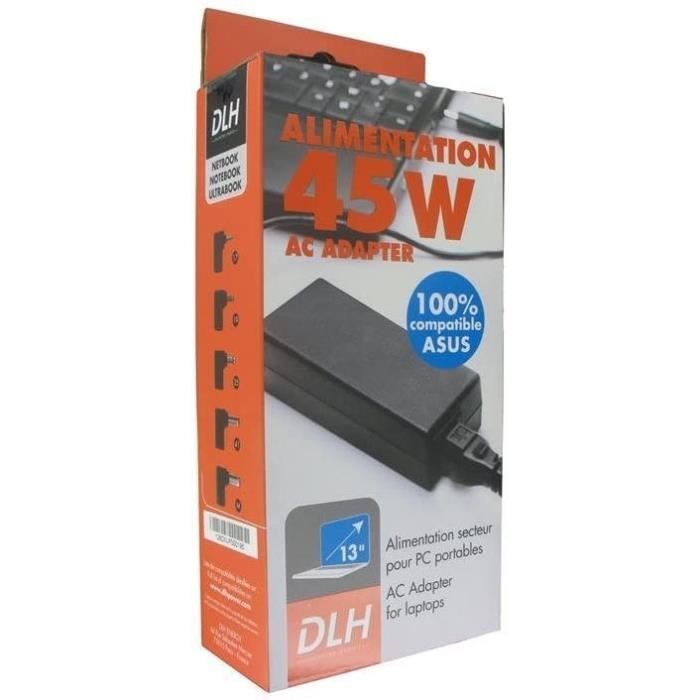 DLH Chargeur pour PC portables ASUS - 65W - Noir - Cdiscount Informatique