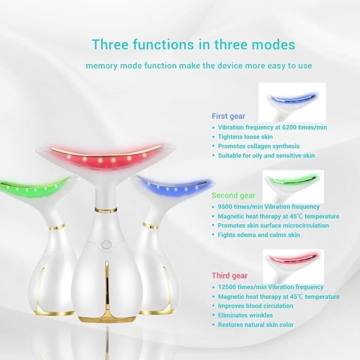 Dispositif De Beauté Appareil Anti Rides Visage, Masseur Visage Beaute ...