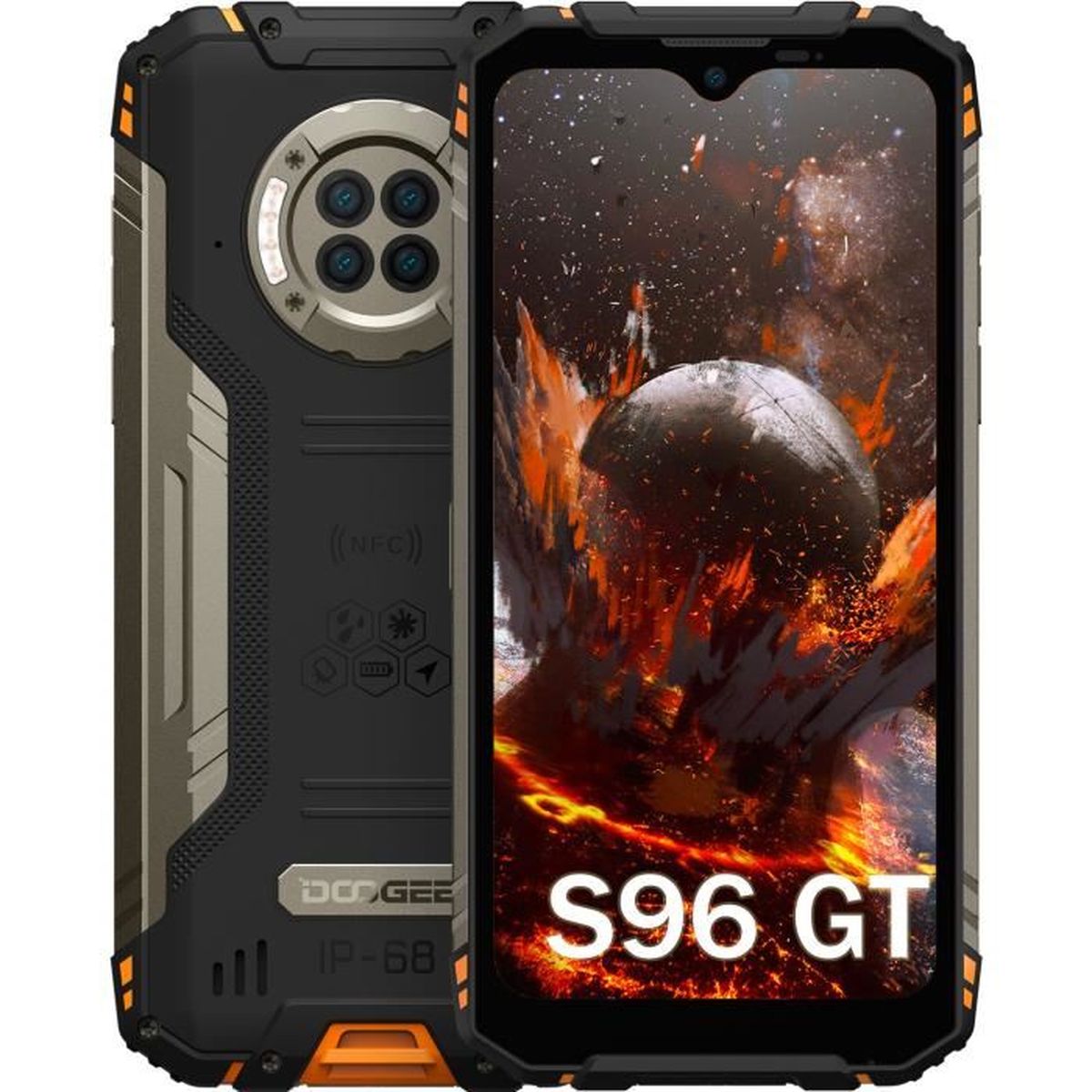 Téléphone portable Doogee S96GT 8Go RAM+256Go ROM débloque Smartphone ...
