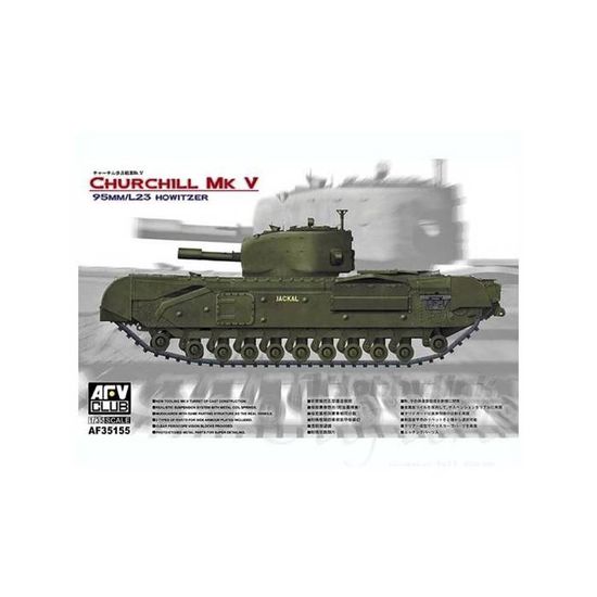 AFV CLUB - Maquette Char Churchill Mk.v 95mm/l23 Howitzer|afv Club|35155|1:35 Maquette Char ...