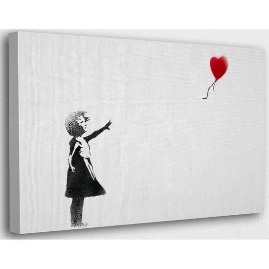 Banksy Graffiti Toile Art Décor Balloon Girl Tableau Street Art ...