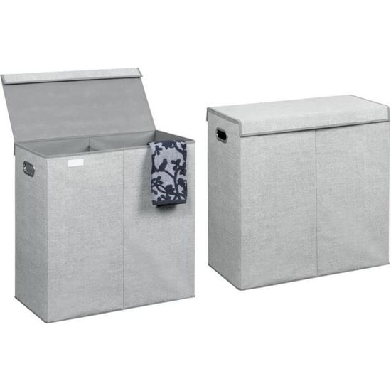 Mdesign Panier À Linge Pliable Polypropylène Respirant (lot 2) – Sac ...