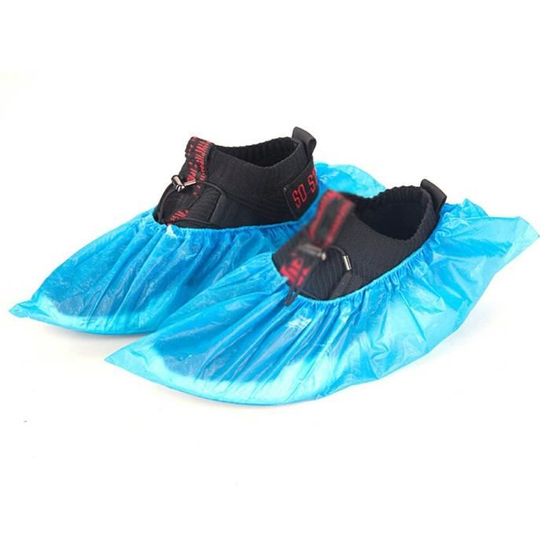 Chaussures,Couvre chaussures de protection jetables, 100 pièces, couvre ...