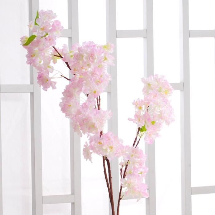 Fleur artificielle fleurs de cerisier faux fleur maison salon vase ...