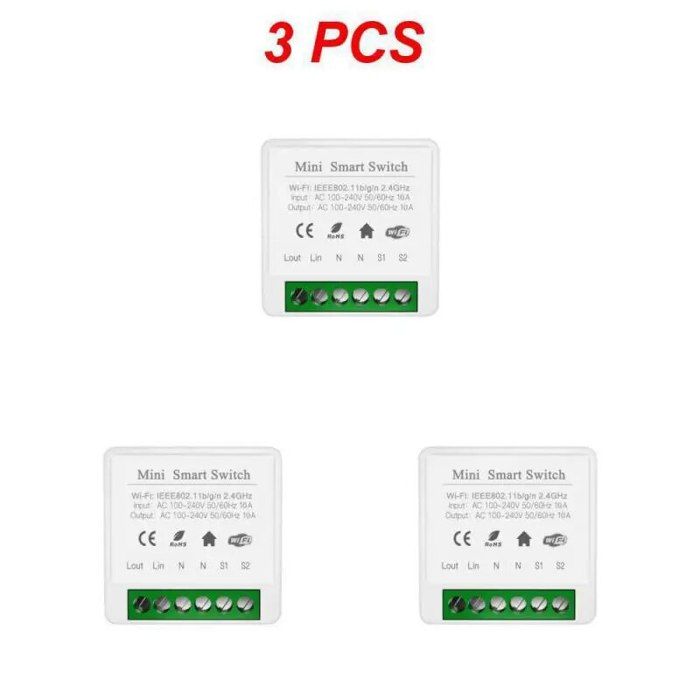 Tuya Alice WiFi Mini Smart Life Switch,2 Voies,Gadgets pour la Maison ...