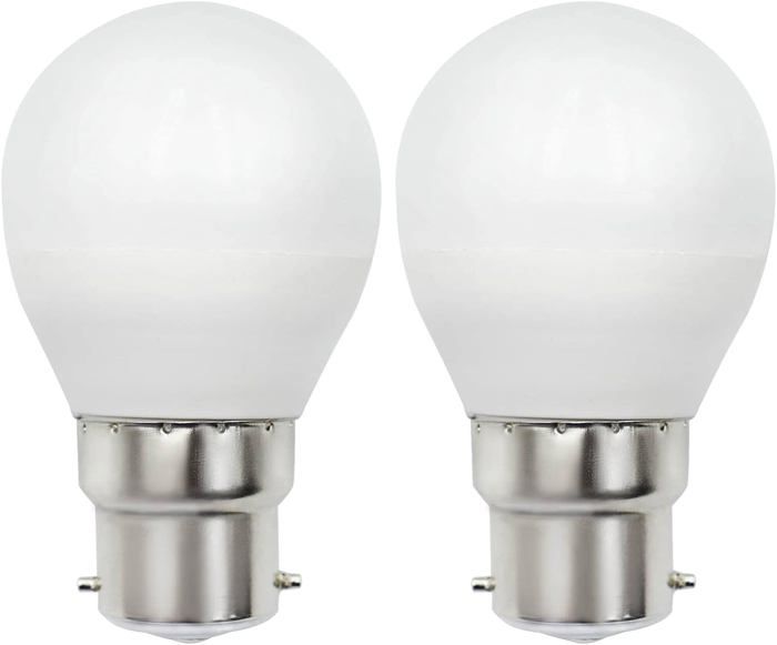 Lot de 2 Ampoules LED B22 Intensit Variable Blanc Chaud 3000K 5W Remplace la Forme de Balle de ...