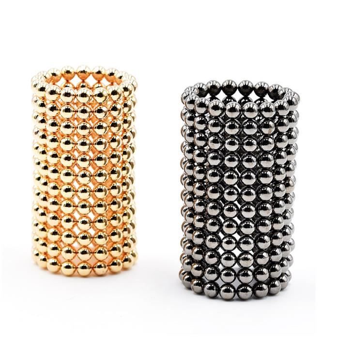 3mm 432 PCS 2 Couleurs Magnétiques Boules Aimants Bureau Jouet ...