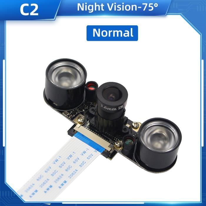 C2 75 - Raspberry Pi 4 Modèle B Caméra 5mp 1080p Vision Nocturne Grand ...