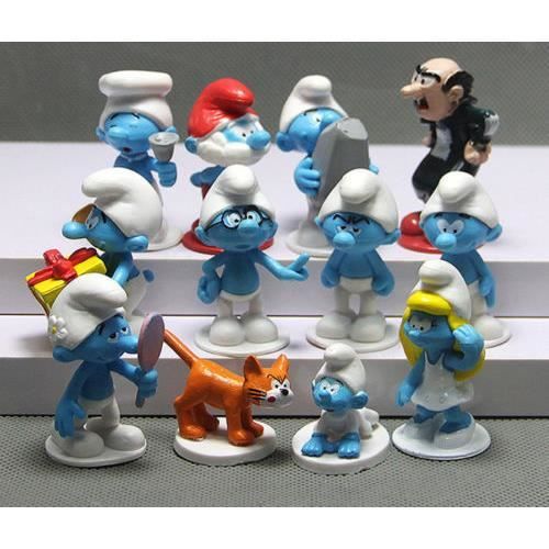 LOT 12 FIGURINES SCHTROUMPFS SMURFS - Cdiscount Jeux - Jouets