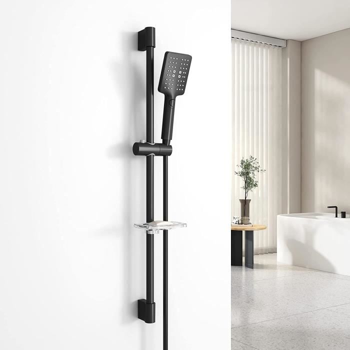 Kit de douche avec barre de douche 85 cm + pommeau de douche avec tuyau ...