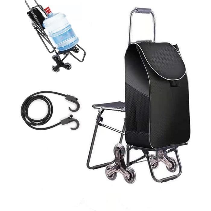 Caddy De Courses À roulettes Poussette De Marché Cadie A roulettes De ...