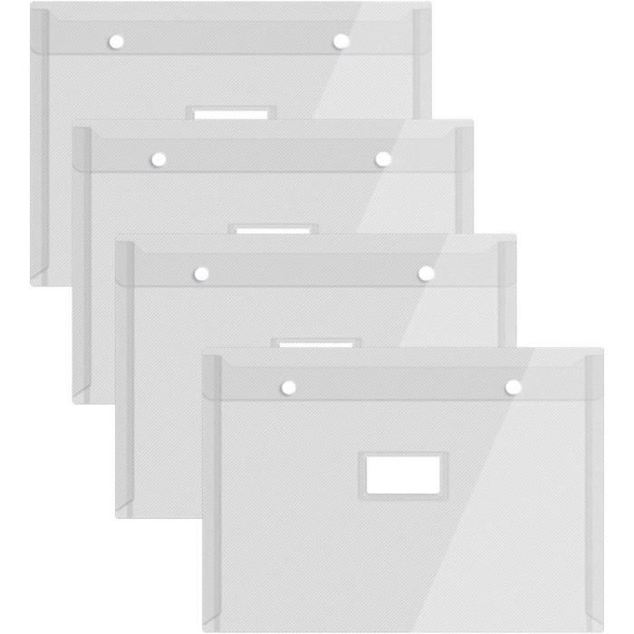 Pochette Cartonné Pochette Plastique A4 - White - Chemises de ...