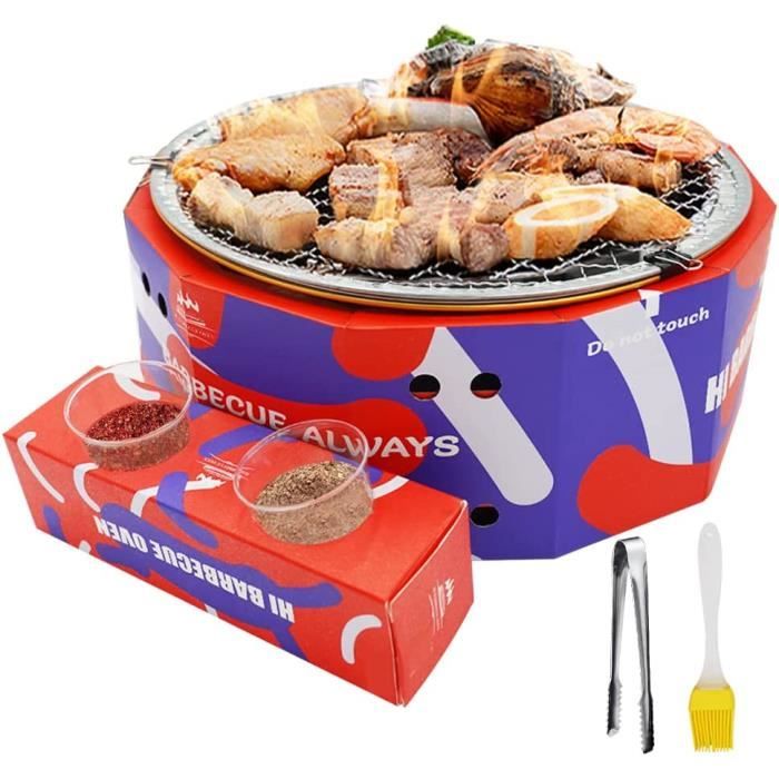 Barbecue PortableMini Barbecue Charbon de Table Eco Barbecue Jetable ...