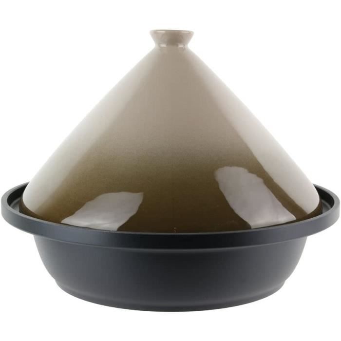 Tajine Induction et Vitro-céramique INOX Taupe 30,20 x 30,20 x 23 A337 ...