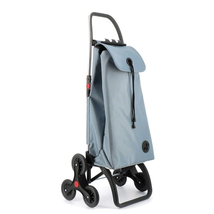 IMAX MF - Chariot de course Pliable - 6 roues - Bleu gris - Pratique et ...