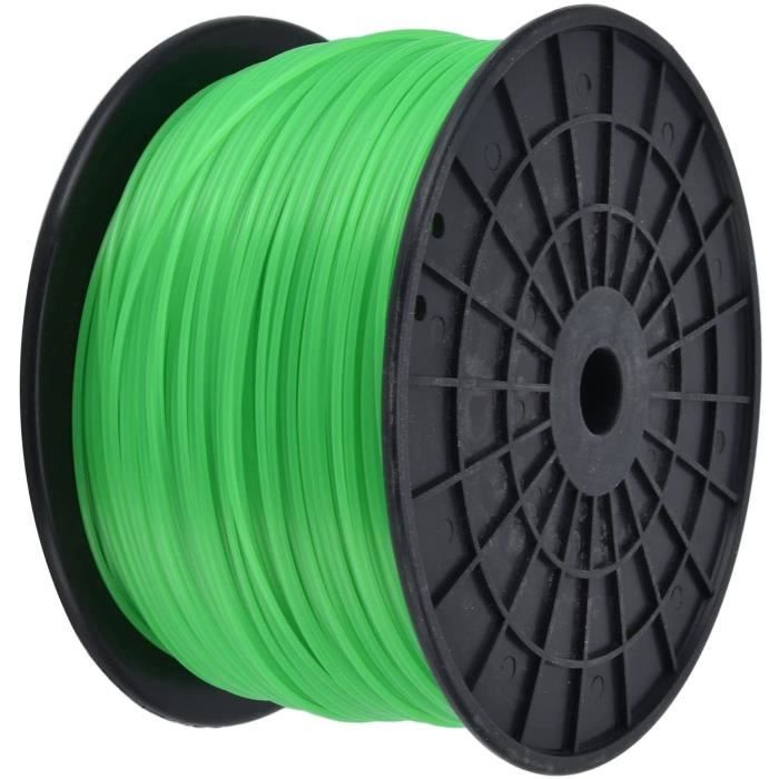 Ligne de coupe-herbe, ligne de coupe ronde en nylon 2 mm vert pour parc(372 mètres)[414 ...