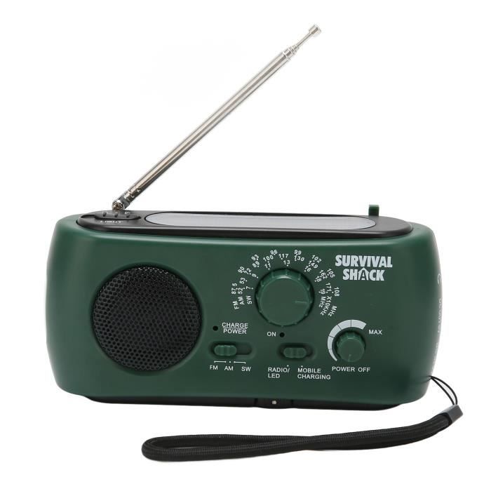 Fdit Radio à piles Radio à manivelle Portable torche LED pratique ... Fdit Radio à piles Radio à manivelle Portable torche LED pratique ...
