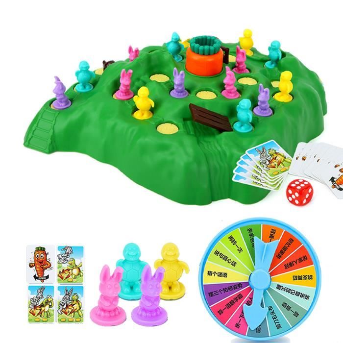 FYDUN Jeu de piège de tortue de lapin Jeu de société pour Enfants ...