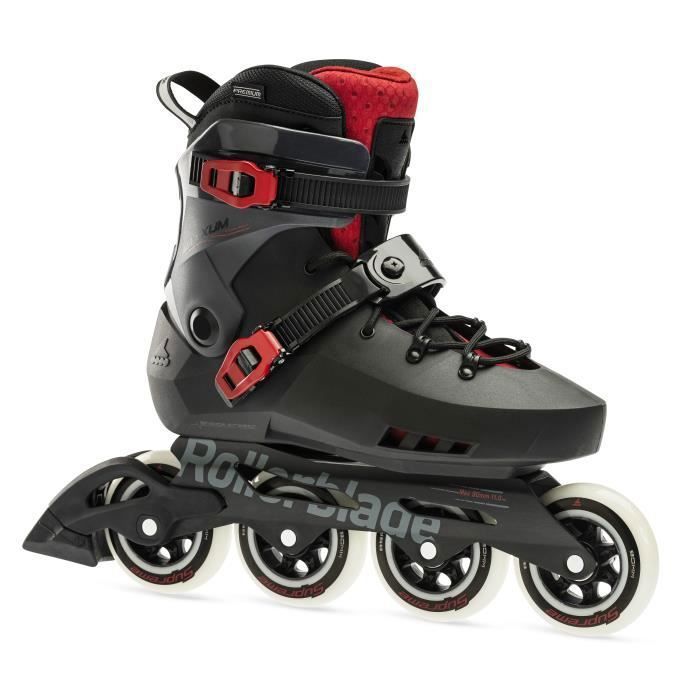 Rollers - Rollerblade - Maxxum XT - Noir/Rouge - Patin hybride ...