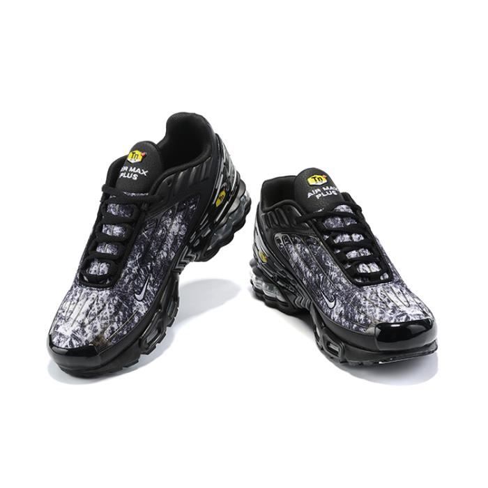 Basket Airs-TNs Plus 3 hommes Blanc - Cdiscount Chaussures