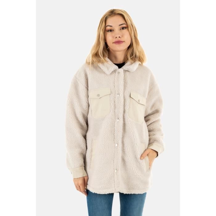 Blousons et vestes only tanja pumice stone M Blanc - Cdiscount Prêt-à ...