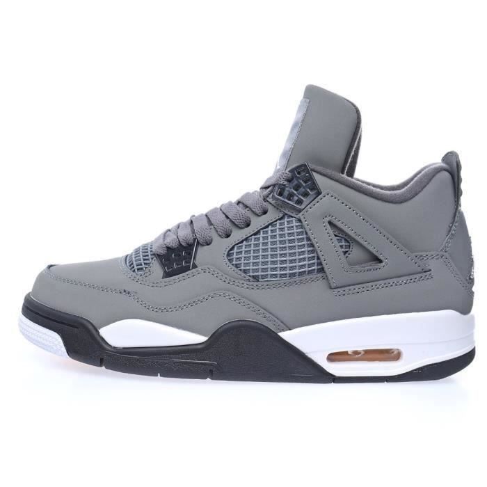 Nike Air Jordan 4 Retro Cool Grey Femme et Homme 308497 007 blanc ...
