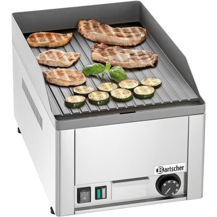 Plancha Professionnelle - Petit Modèle Plaque Rainurée[H381] - Cdiscount Electroménager