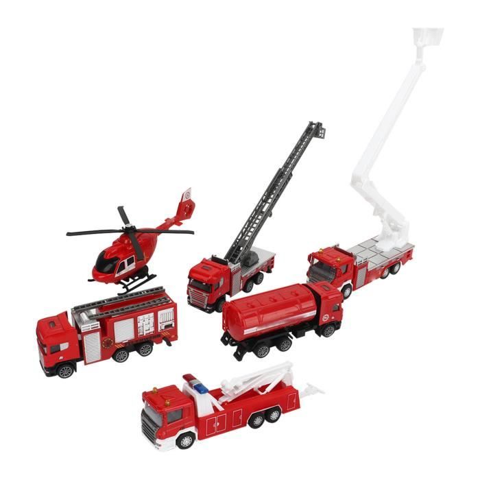 Vvikizy Jeu de véhicules de pompiers en alliage 1:50, 6 pièces, jouet ...