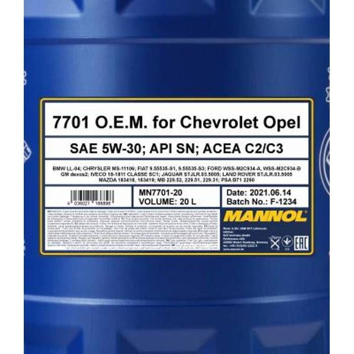 MANNOL Energy Formula OP 5W-30 7701 - Cdiscount Auto