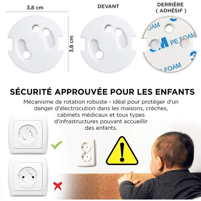 Cache Prise Bébé Français - Bestekhk - 20 Caches Prises Electrique ...