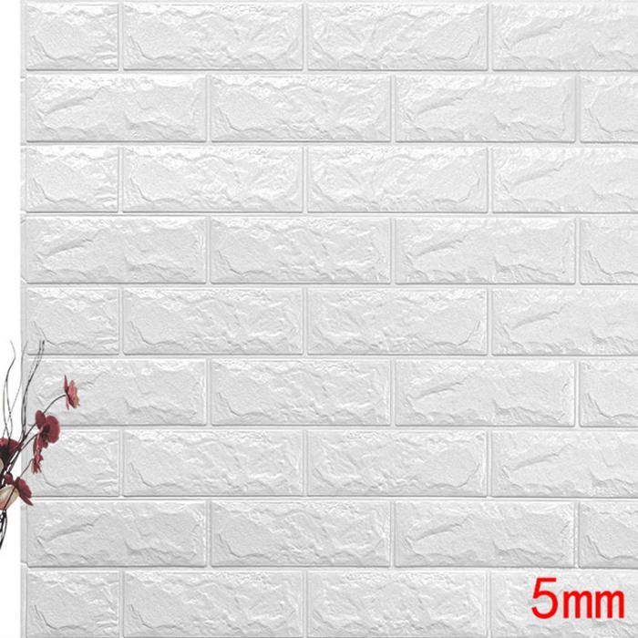 Panneaux muraux 3D autocollant effet brique en mousse XPE – étanche ...