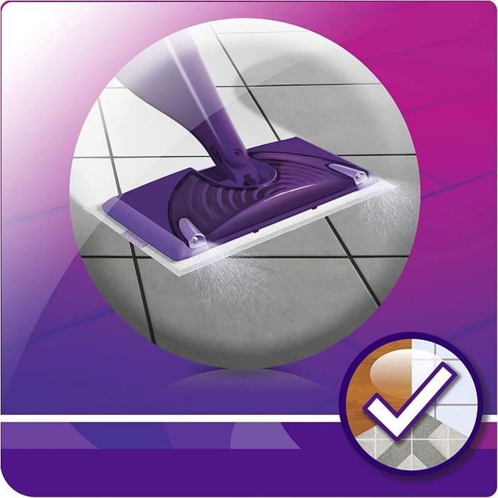 Swiffer WetJet Balai Spray Recharges Lingettes Pour Tous Types De Sols ...