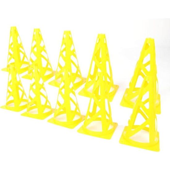 Cônes et pylones 10 Morceaux de Cornets en Plastique pour Enfants, 9 ...