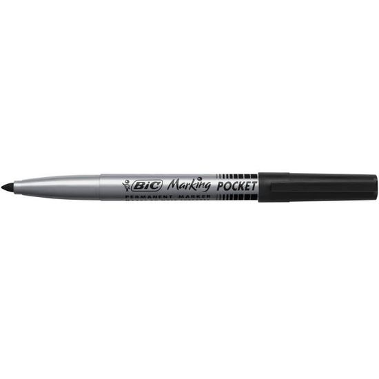BIC Permanent Marking Pocket Marqueur 1445 Noir - Cdiscount Beaux-Arts ...