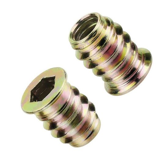 50Pcs M6 Inserts D'Écrou Alliage De Zinc Insert Filet Hexagonale Ecrous ...