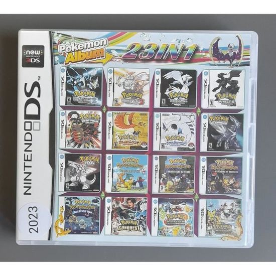 23Jeux en 1 NDS Jeu Lot Carte Super Combo Cartouche pour DS 2DS New 3DS XL modele 2023 ...