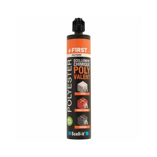 Résine polyester 300ml ton pierre (blanc) - SCELL IT - FIRST300B ...