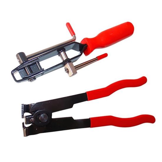 TolleTour Pince Étau CV Pince à sertir Pince à colliers de serrage Colliers de serrage pour ...